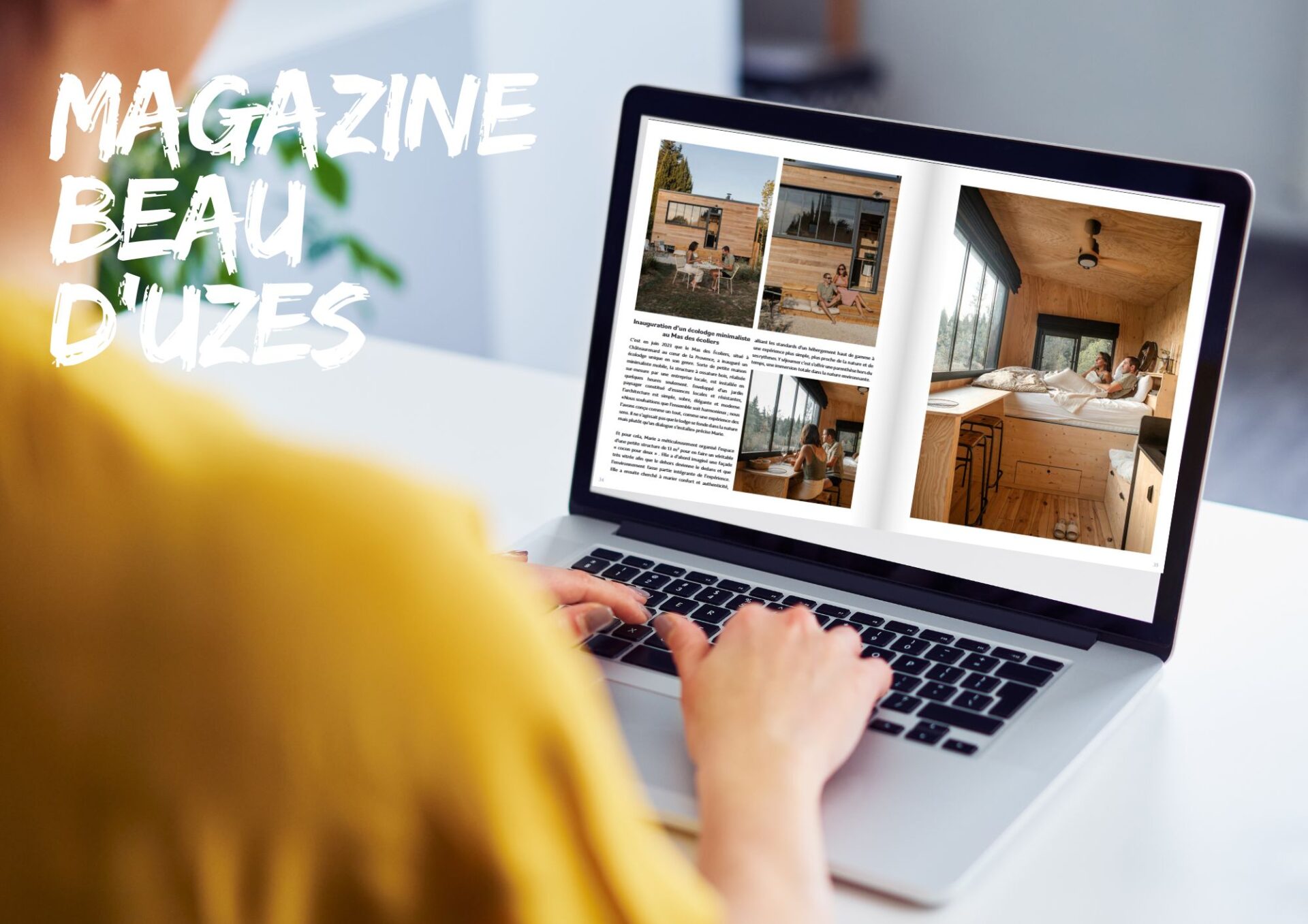 Plume est dans le magazine Beau d'Uzès N°21 - Plume tiny houses